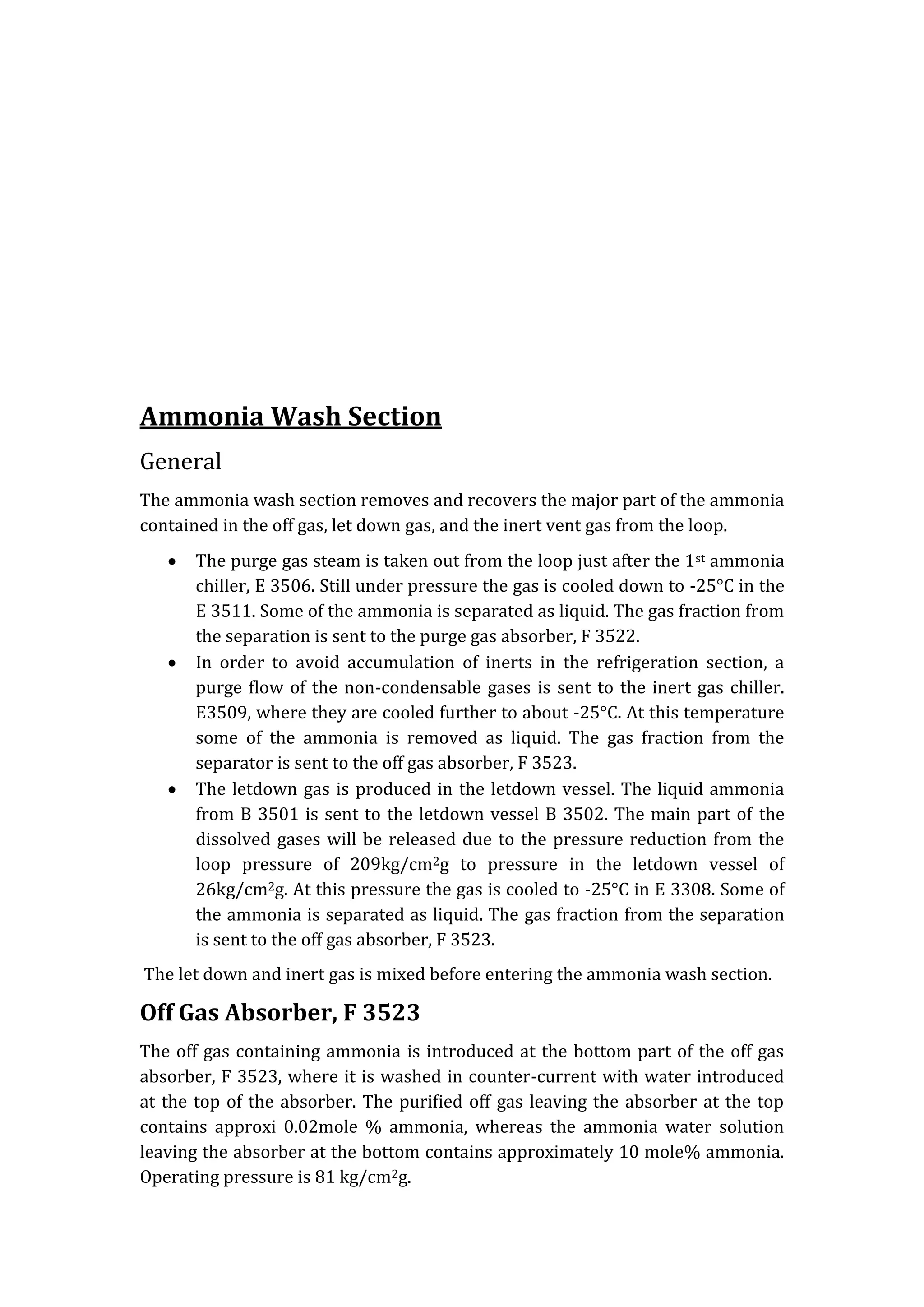 Ammonia plant fundamentals | PDF