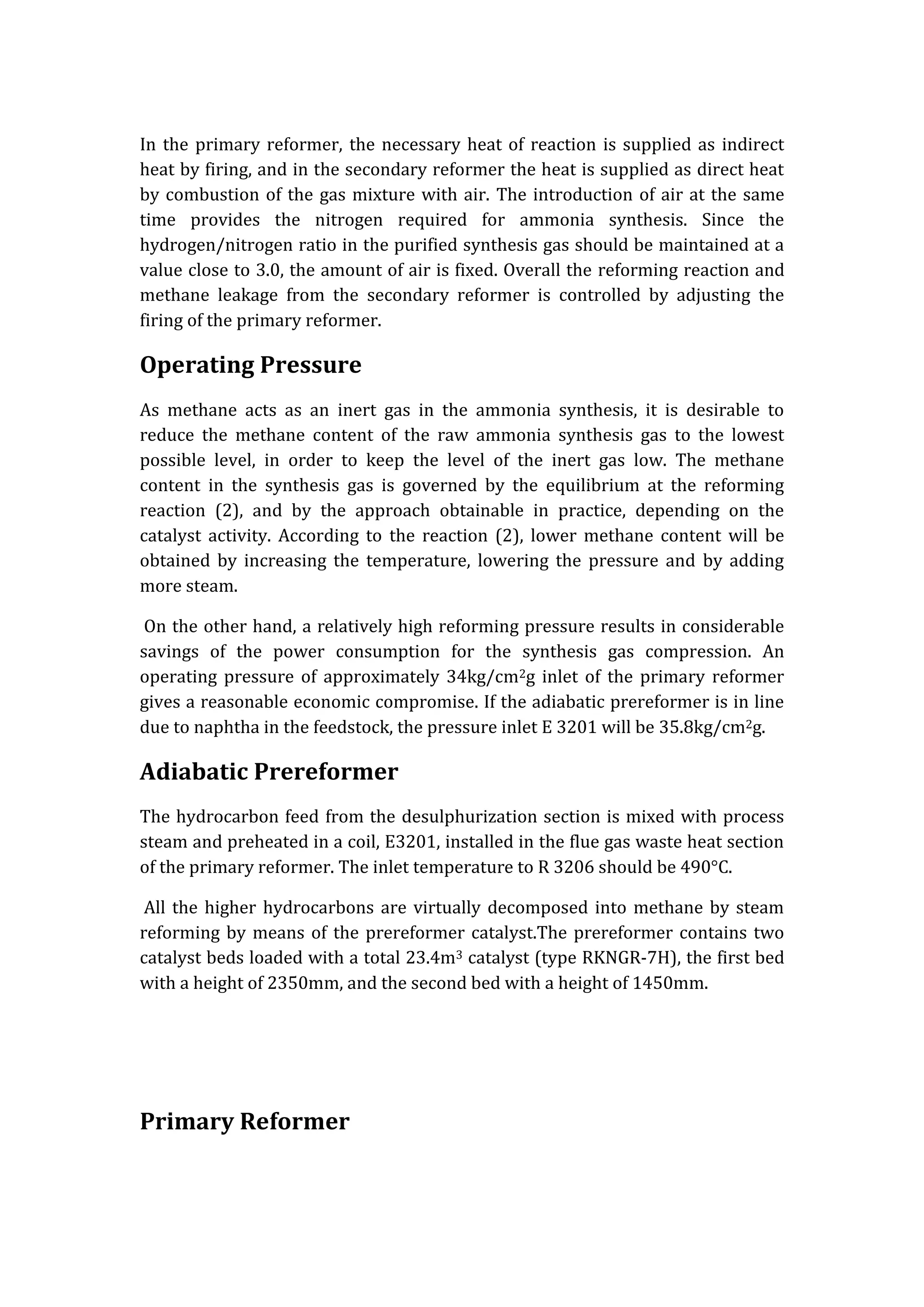 Ammonia plant fundamentals | PDF