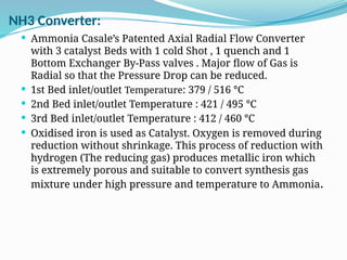 Ammonia Process Presentation with proper pfd and description ...
