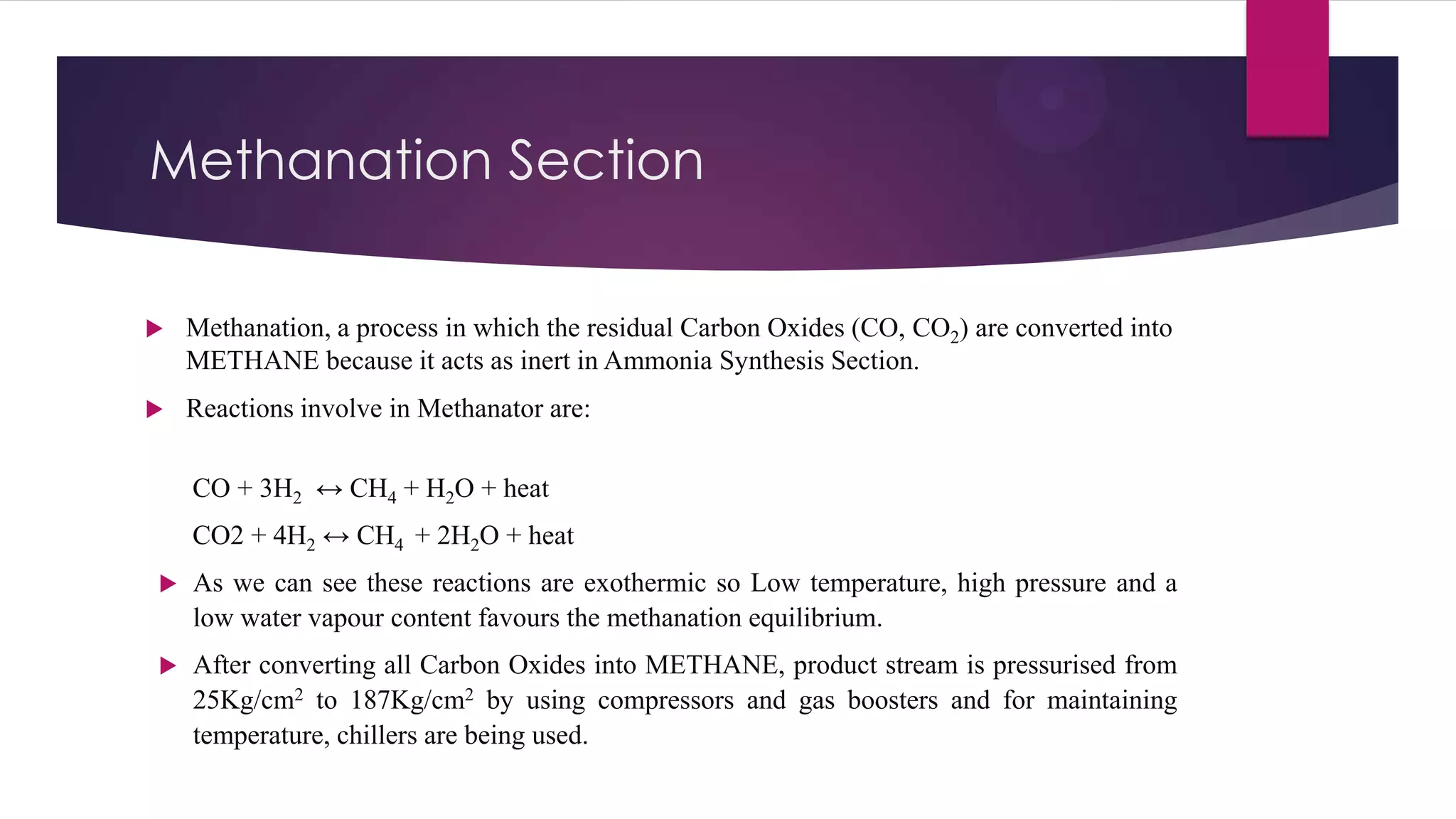 Ammonia production from natural gas. | PPTX