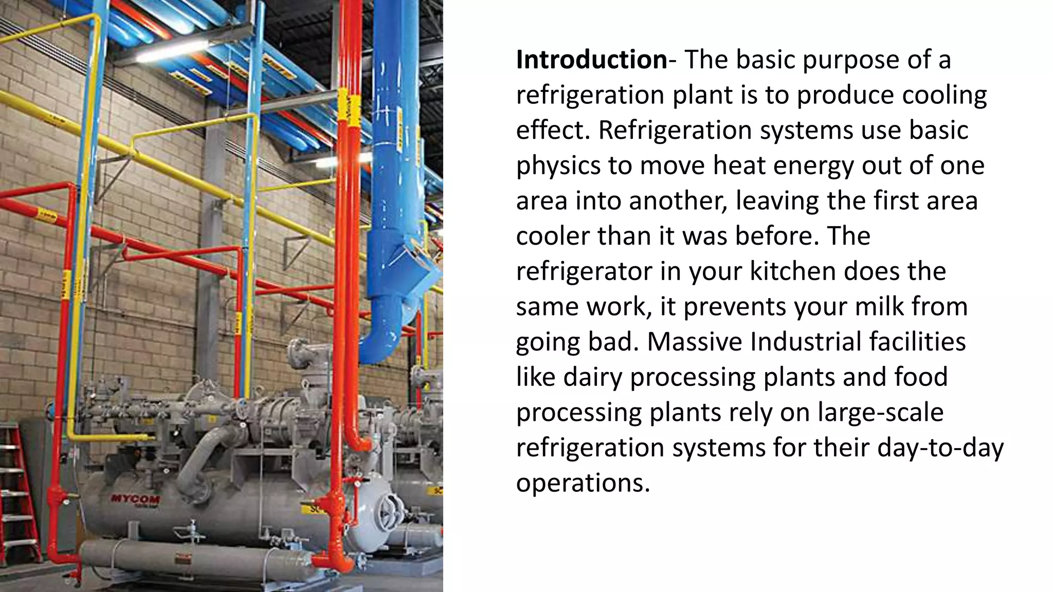Ammonia refrigeration plant | PPTX