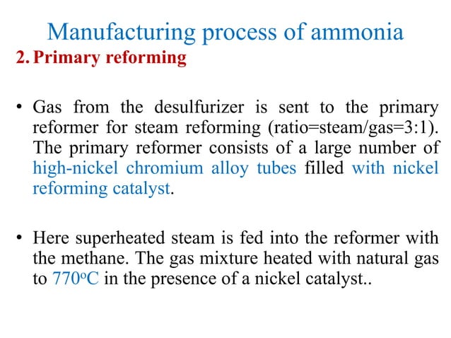 Ammonia and urea production | PPTX | Chemistry | Science