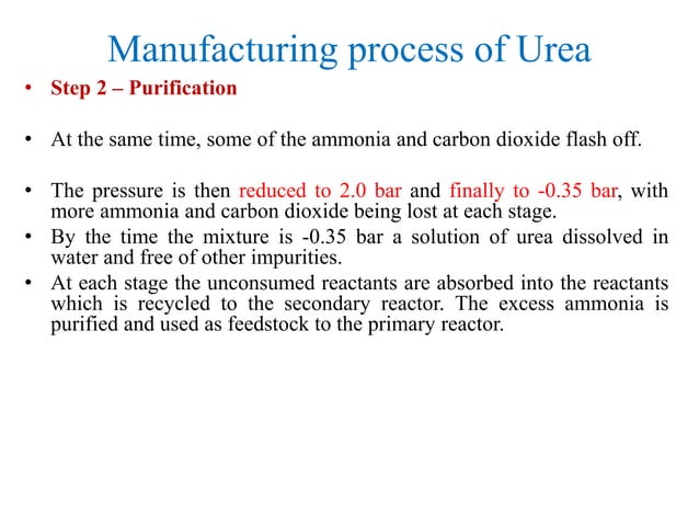 Ammonia and urea production | PPTX | Chemistry | Science