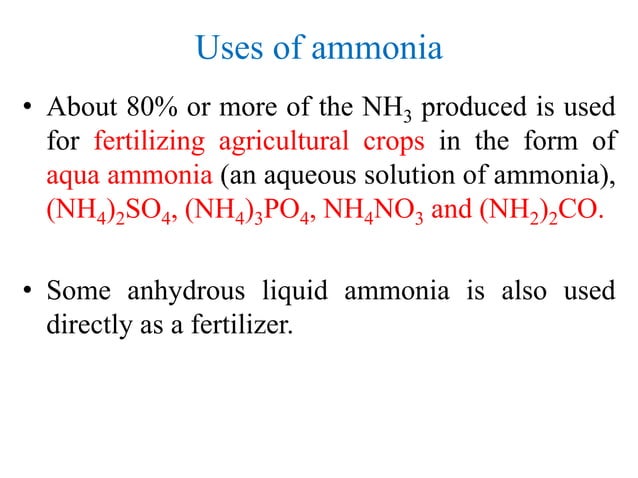 Ammonia and urea production | PPTX | Chemistry | Science