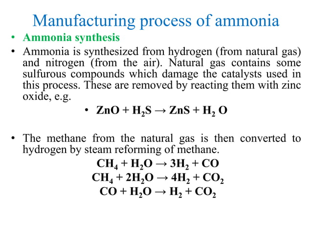 Ammonia and urea production | PPTX | Chemistry | Science