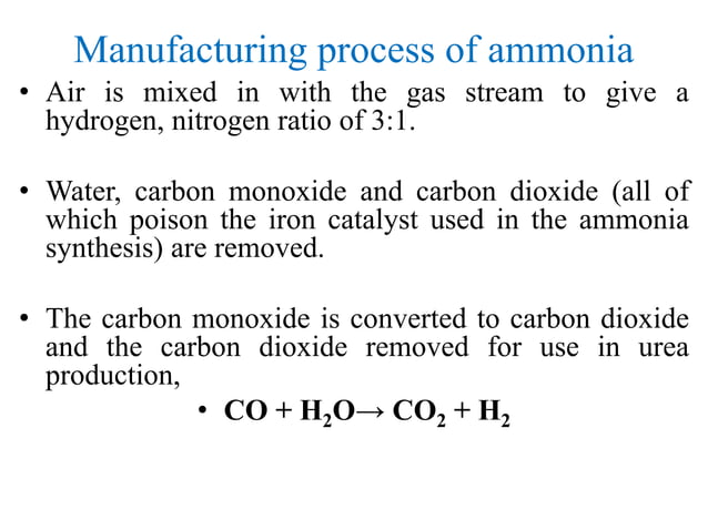 Ammonia and urea production | PPTX | Chemistry | Science