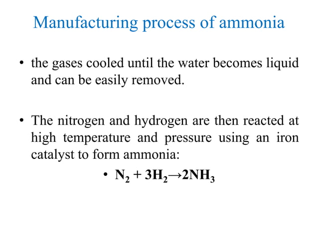 Ammonia and urea production | PPTX | Chemistry | Science