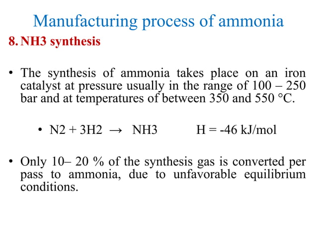 Ammonia and urea production | PPT