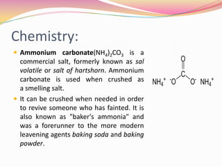 Ammonium carb | PPTX