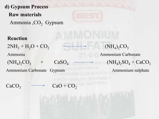 Ammonium sulphate | PPTX