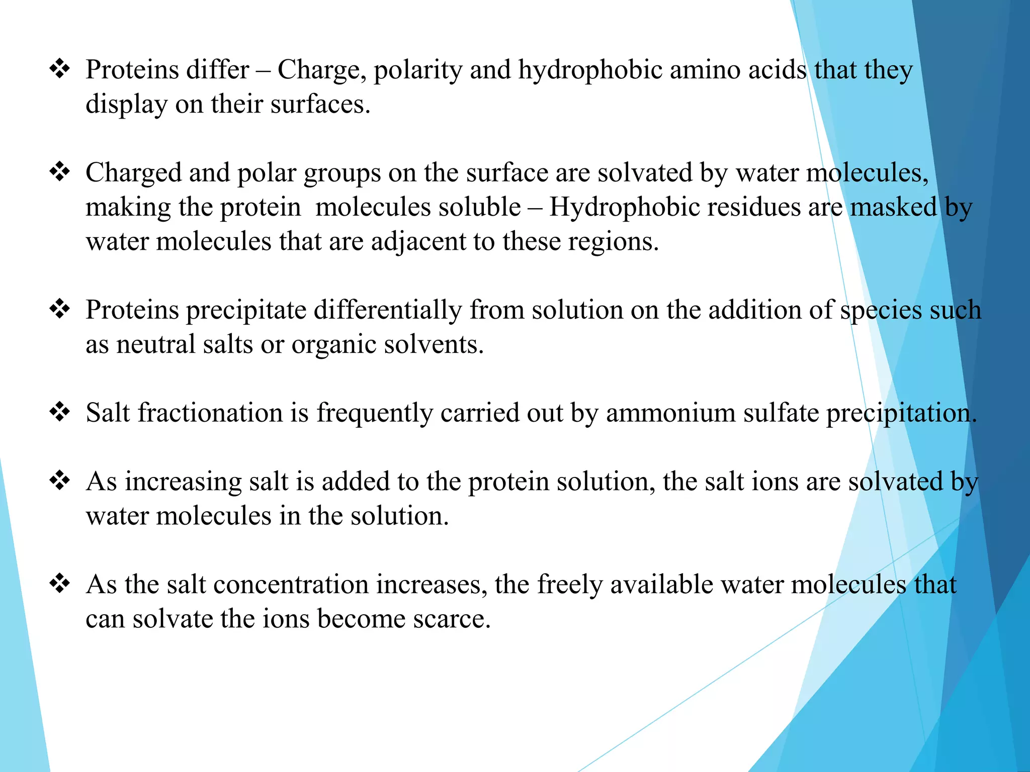 Ammonium sulphate precipitation | PPT