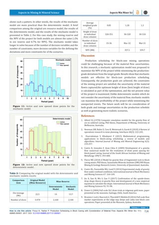Crimson Publishers-Production Scheduling in Block Caving with Consideration of Material Flow ...