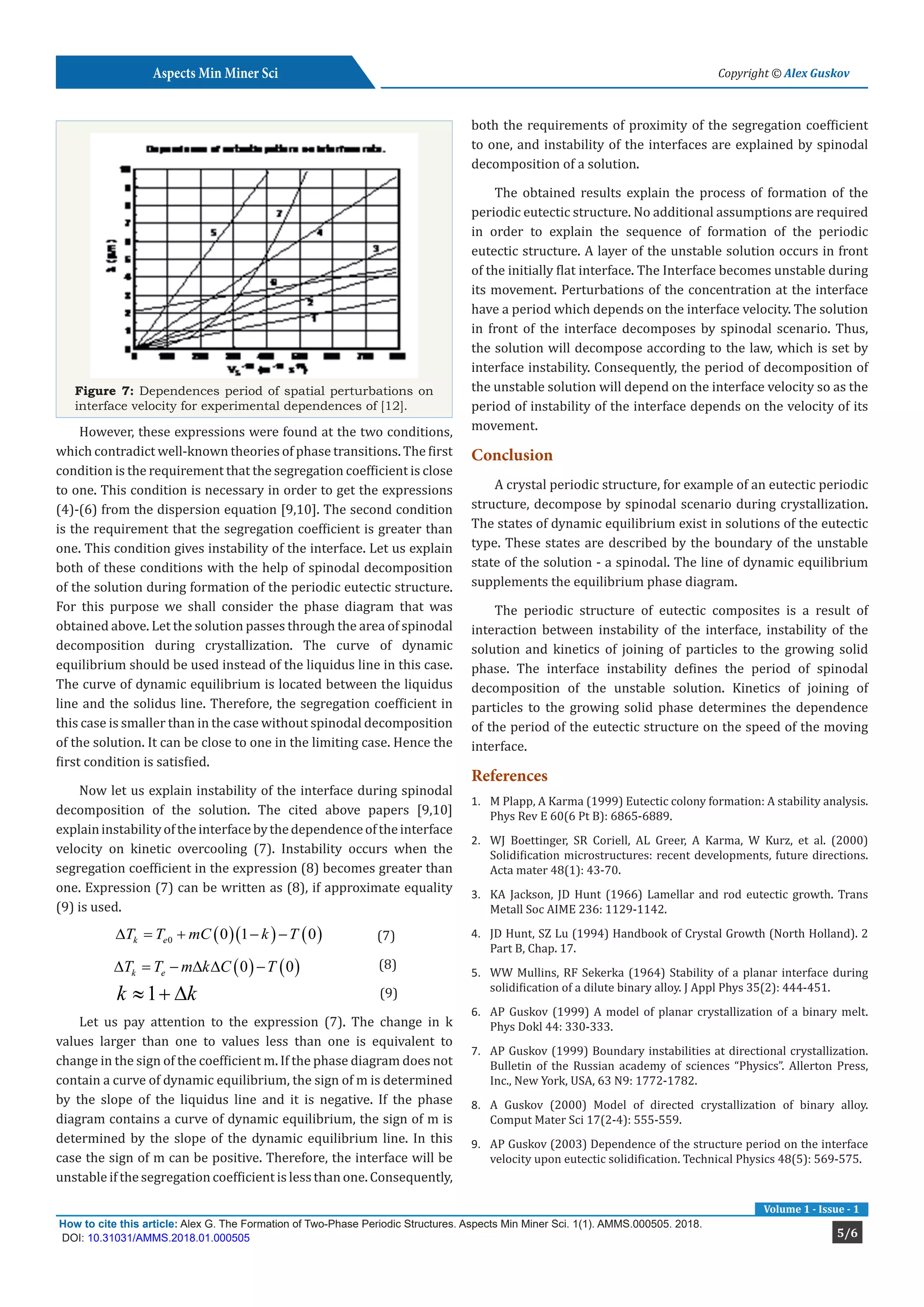 The Formation of Two-Phase Periodic Structures-Crimson Publishers | PDF