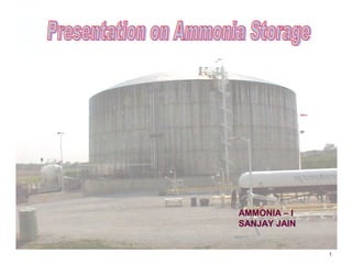AMMONIA storage | PPT