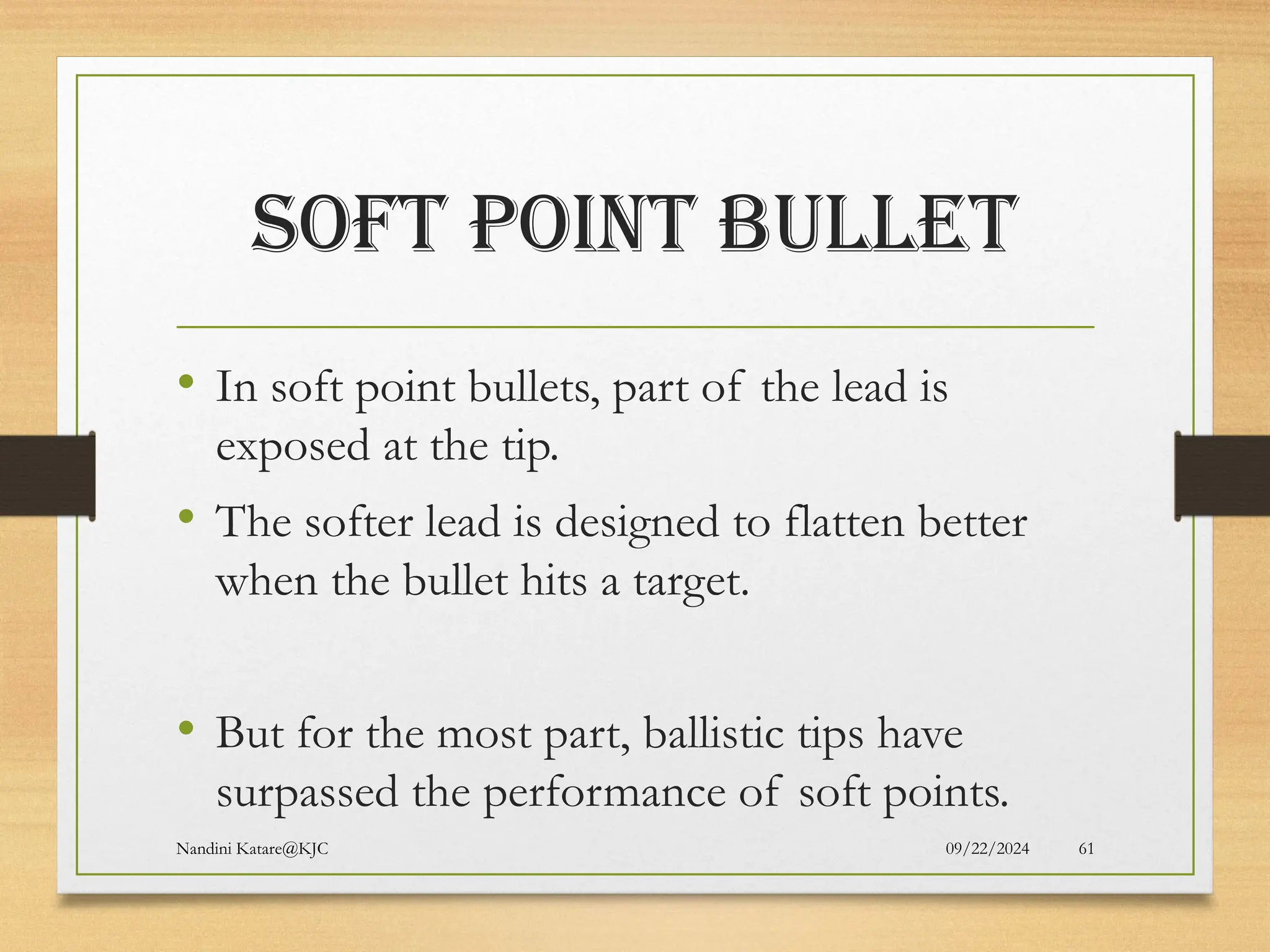 Ammunition: Composition, Types and Characteristics.pptx