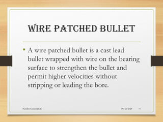 Ammunition: Composition, Types and Characteristics.pptx