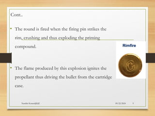 Ammunition: Composition, Types and Characteristics.pptx
