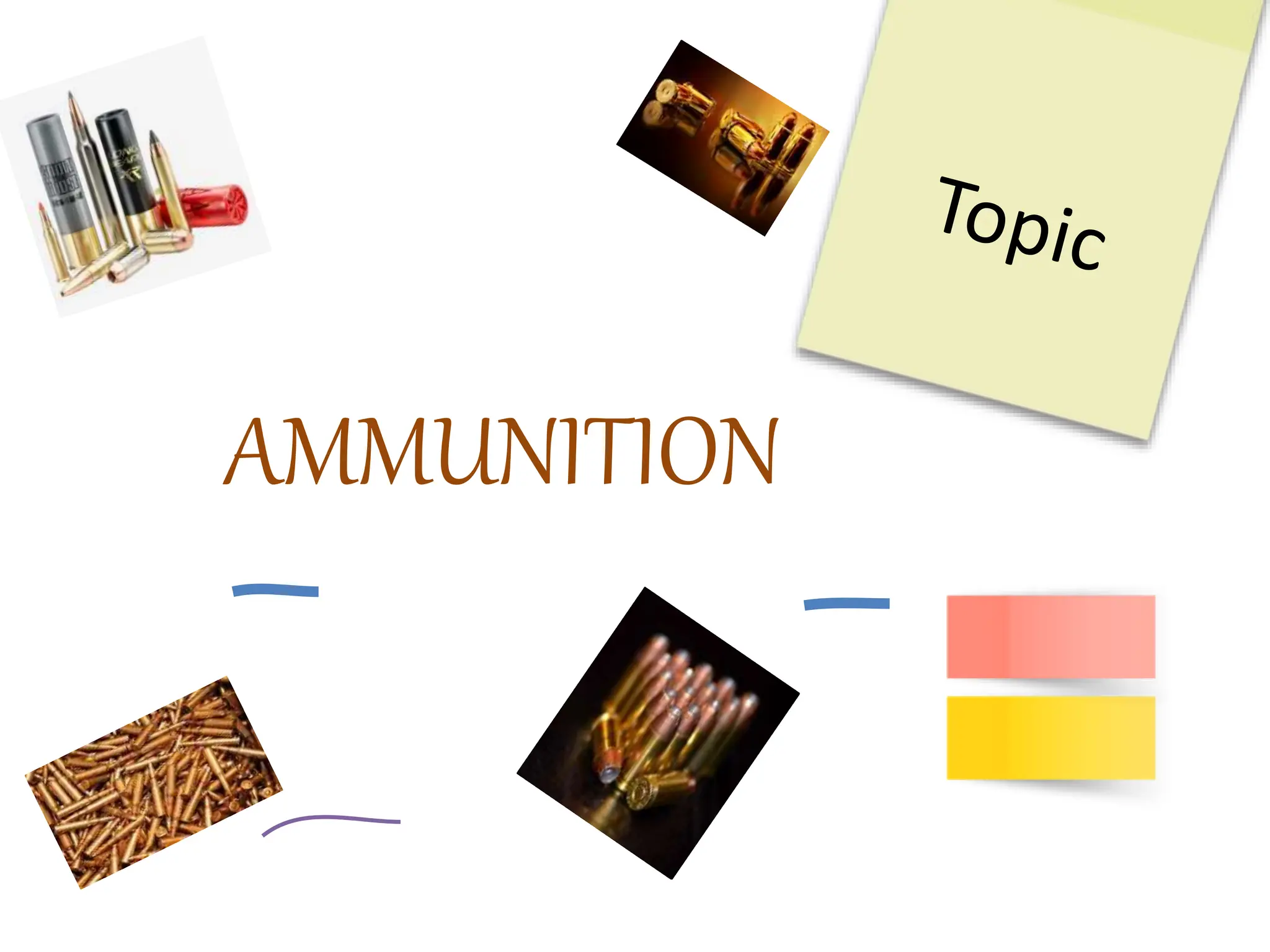 Ammunition and it's types and use in forensic ballistics | PPTX