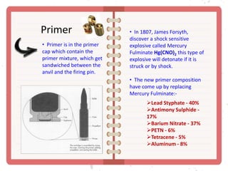 Ammunition and it's types and use in forensic ballistics | PPTX