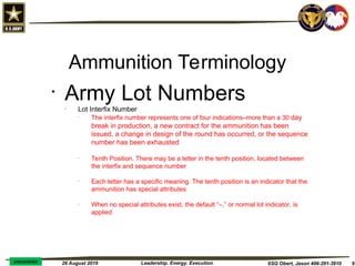 Ammunition Support for US Army Gunnery Ops | PPT