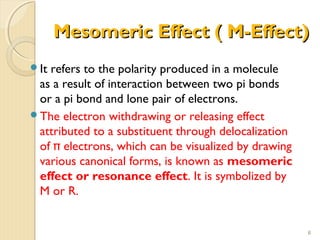 Mesomeric Effect | PPT