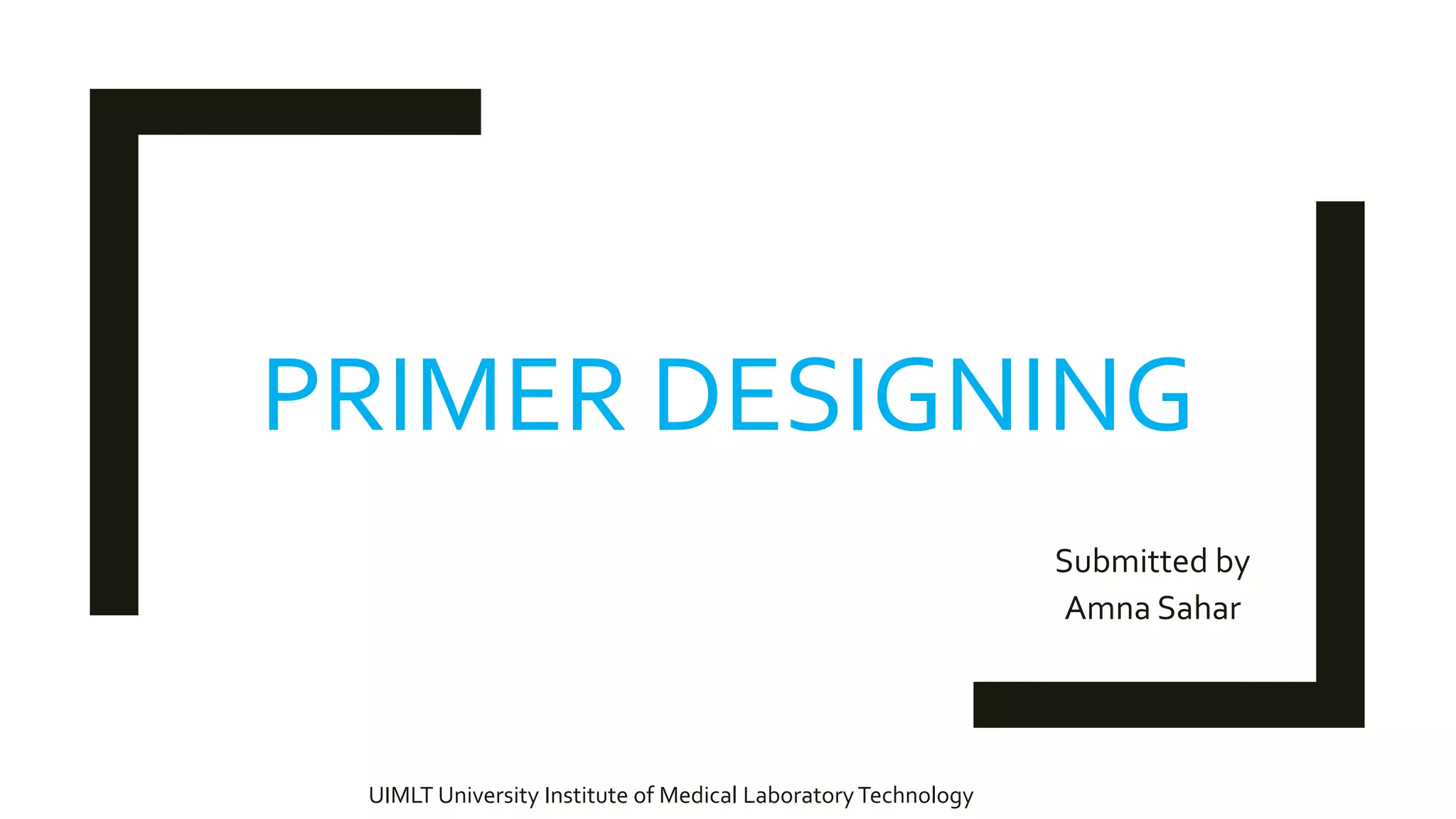 PRIMER DESIGNING | PPTX
