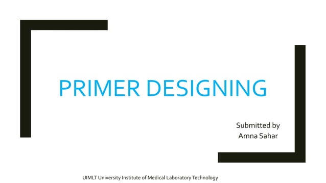 PRIMER DESIGNING | PPTX