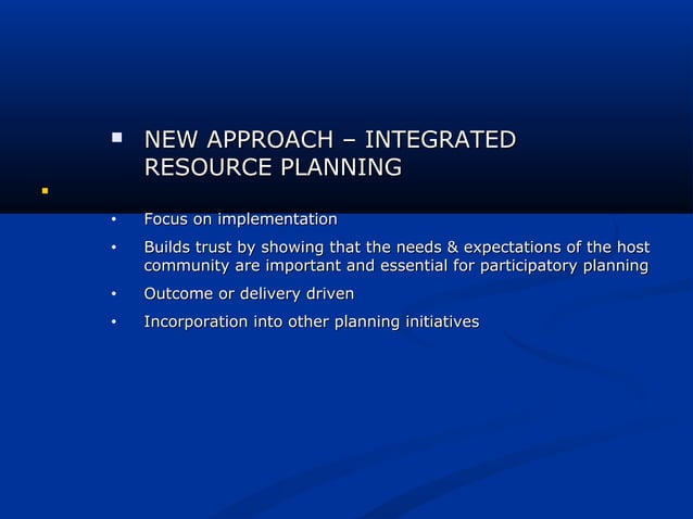 integrated resource management | PPT | Developmental Sites | Real Estate