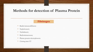 plasma proteins | PPTX