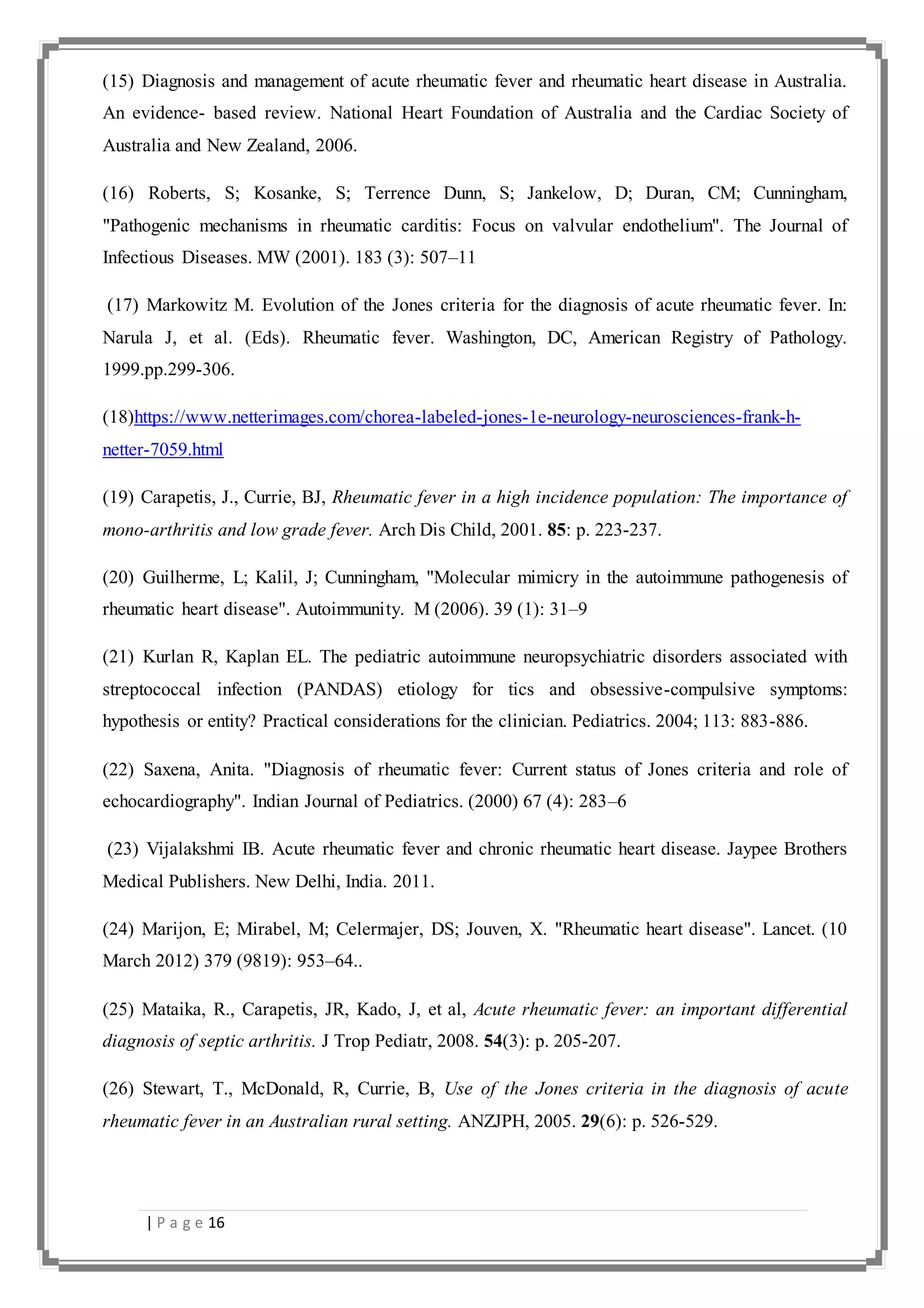 Rheumatic fever 2018 | PDF