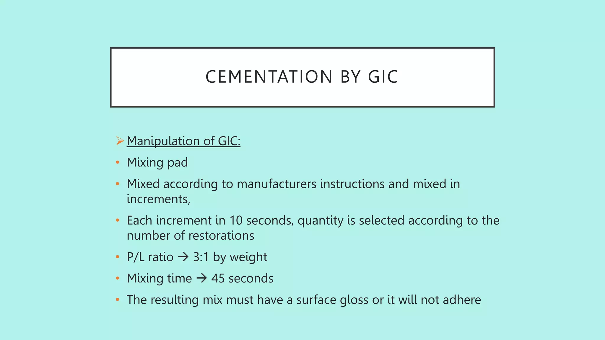 Preparation of tooth-surface before cementation | PPTX