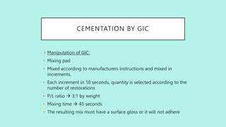 Preparation of tooth-surface before cementation | PPTX