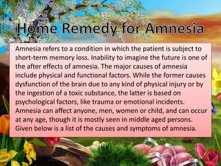 Amnesia | PPTX