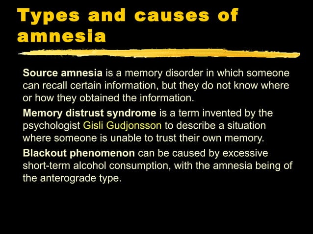 Amnesia | PPT