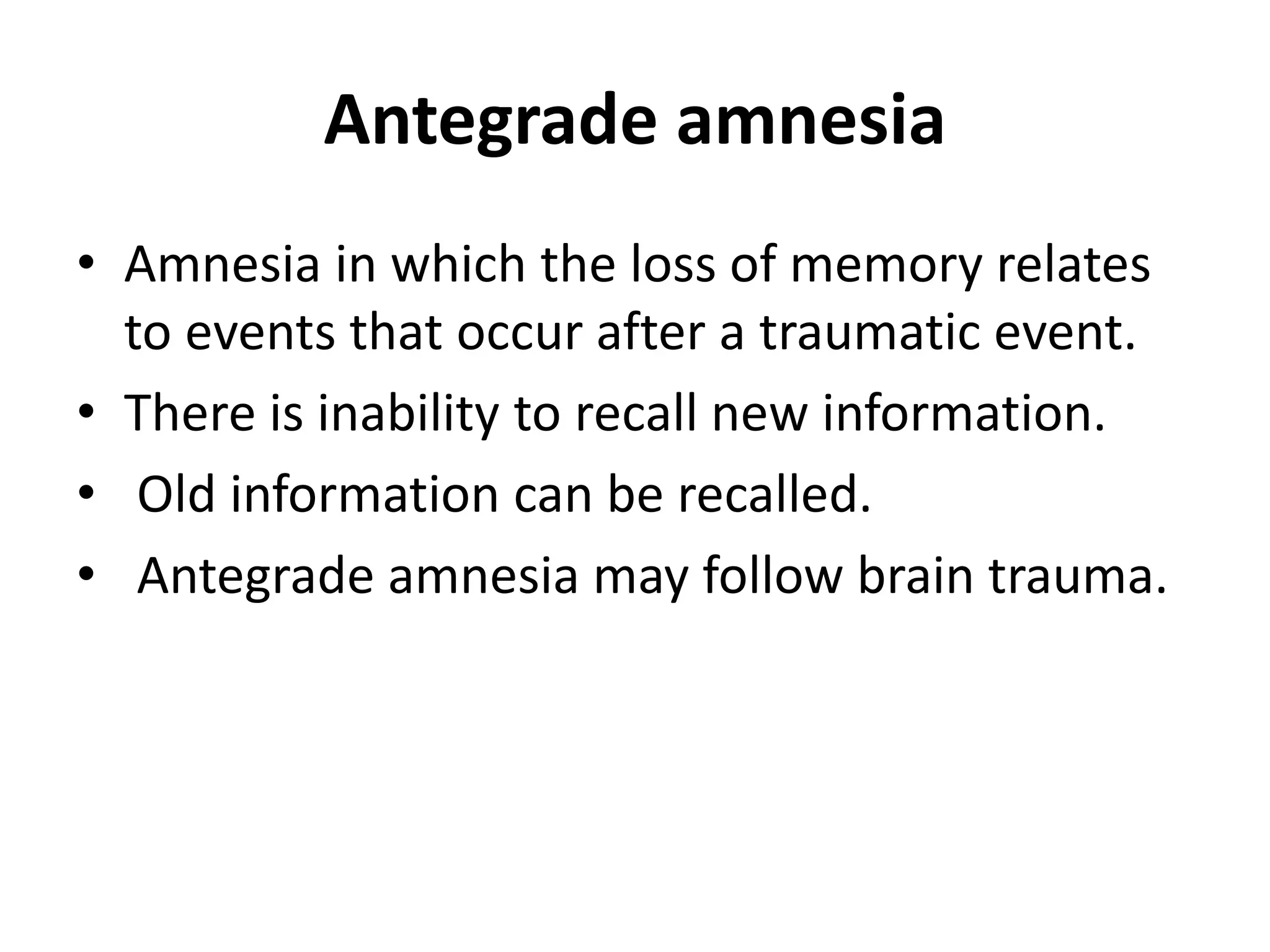Amnesia | PPT