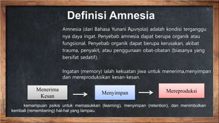 Amnesia | PPTX