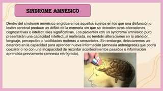 Clasificación, tipos y formas clínicas de la amnesia | PPTX