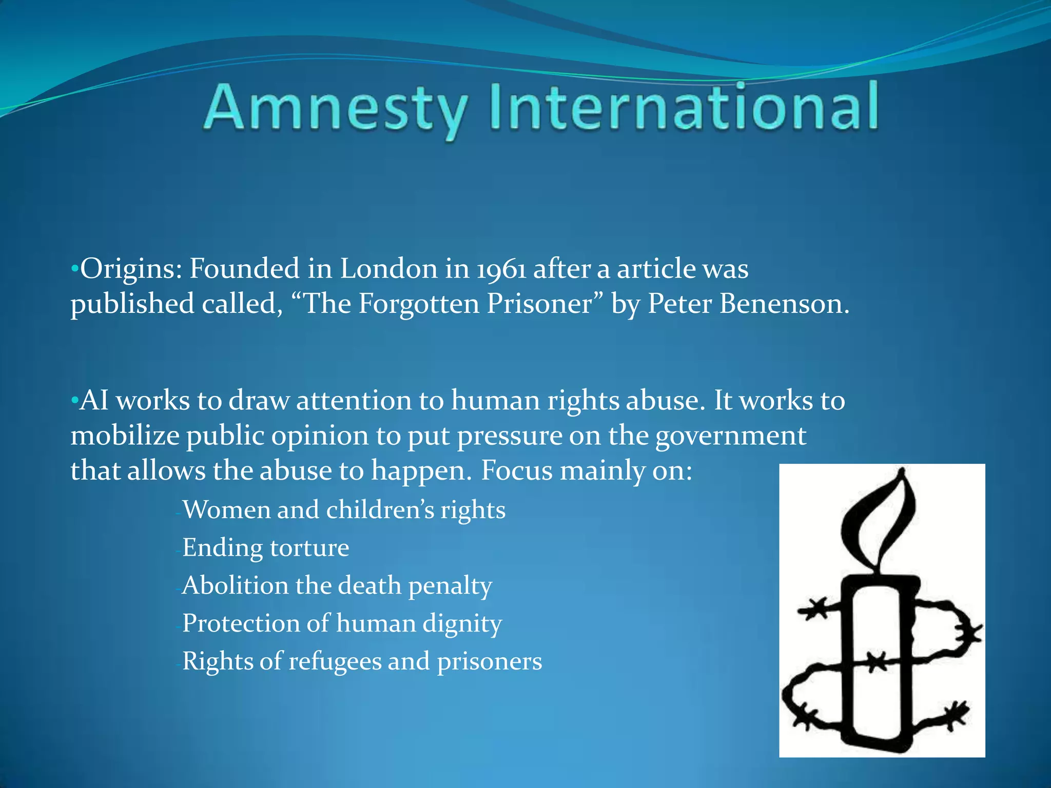 Amnesty international | PPTX