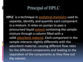 HPLC | PPTX | Chemistry | Science
