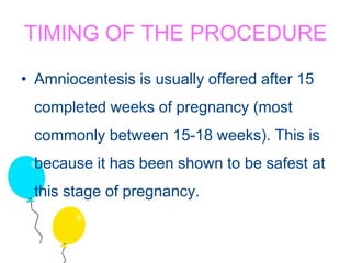 Amniocentesis | PPTX