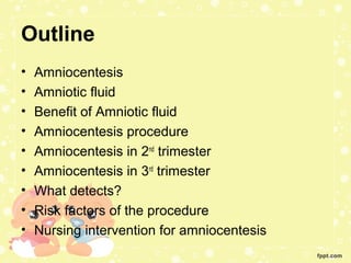 Amniocentesis | PPT