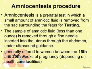 Amniocentesis | PPT