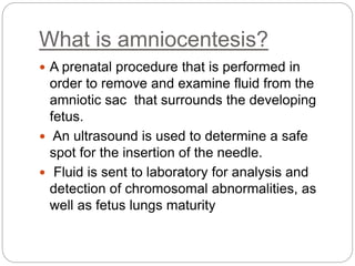 Amniocentesis | PPTX