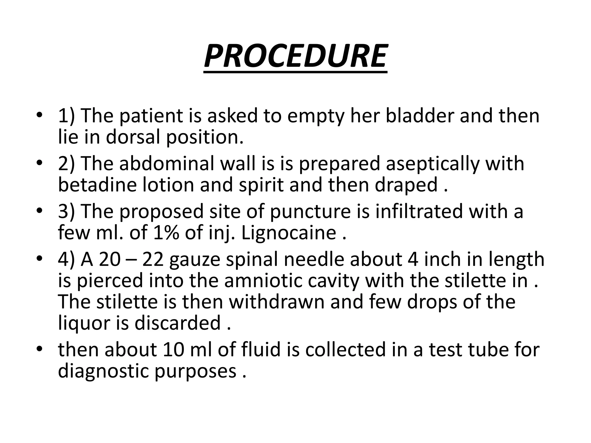 Amniocentesis | PPTX