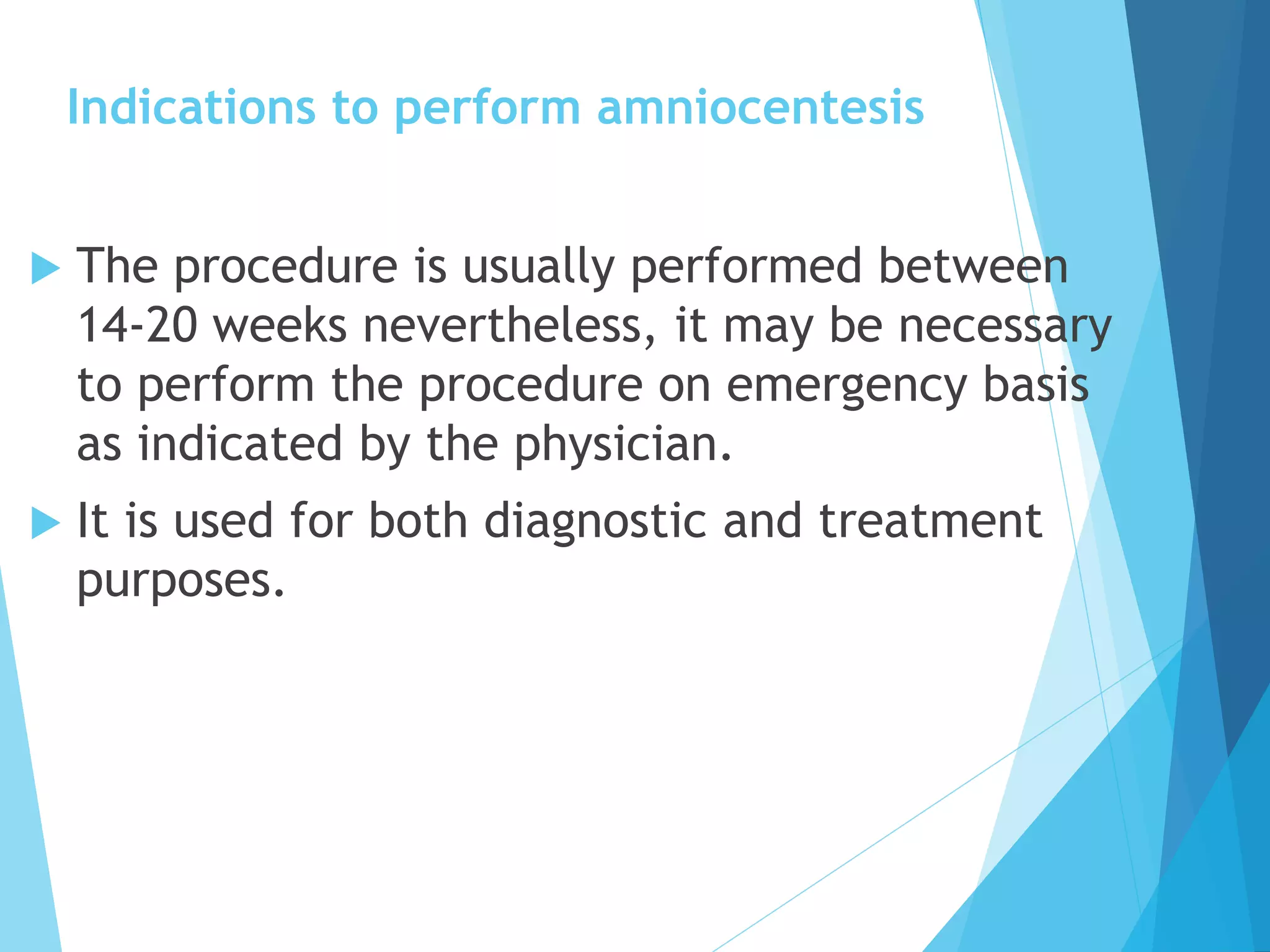 Amniocentesis | PPTX