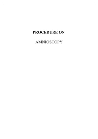 Amniocentesis | PDF