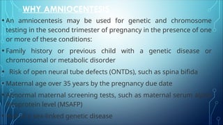 Amniocentesis is a detection process to embrionic | PPT