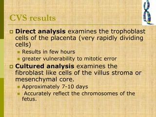 methods of Chromosomal Evaluation in Amniocentesis- Define, Time for ...