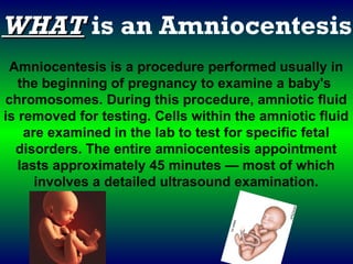 Amniocentesis ((Slide Show)) | PPT