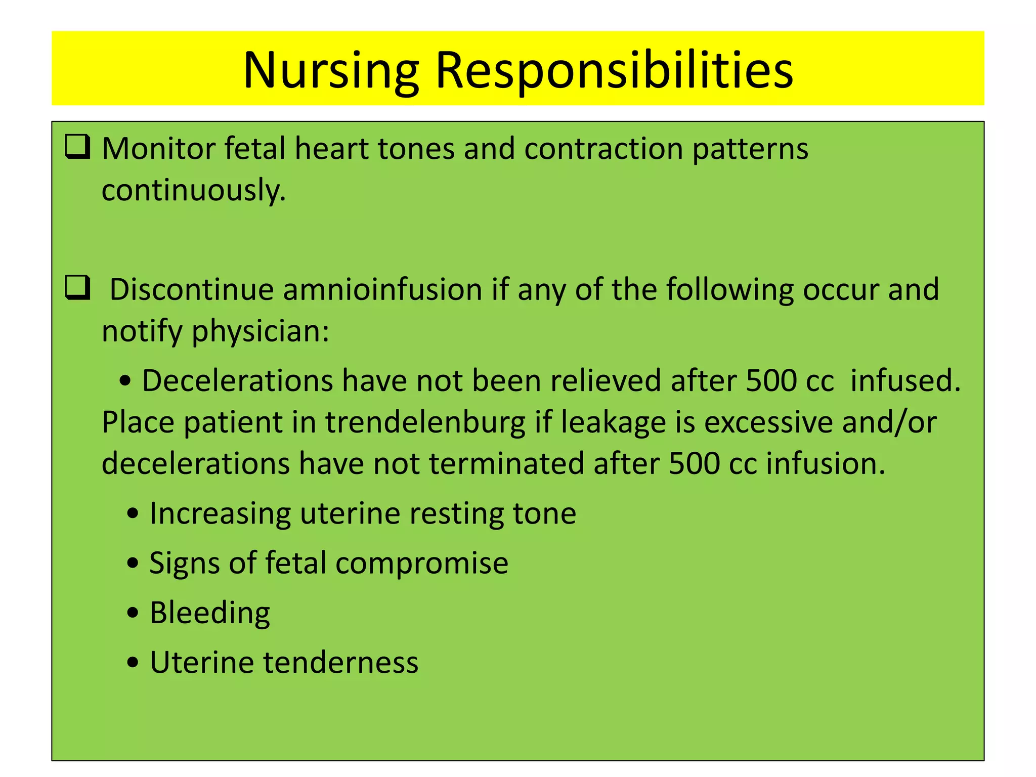 Amnioinfusion | PPTX